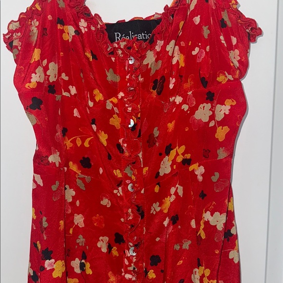 Realisation Par | Dresses | Realisation Par Red Floral Dress | Poshmark